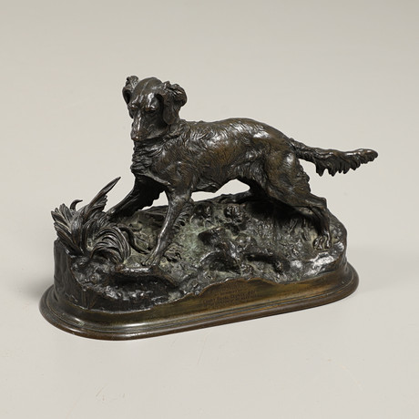 PIERRE-JULES MENE (1810-1871) 'PARTRIDGE HUNTING'. Art - Sculptures - Auctionet