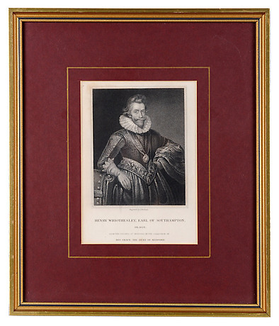SAMUEL FREEMAN. Henry Wriothesley, Earl of Southampton. Steel engraving ...