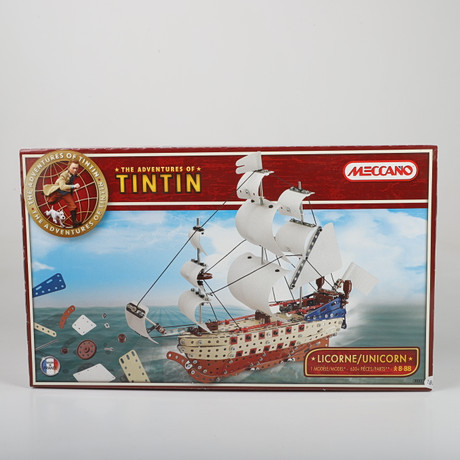 BYGGSATS, "The Adventures of Tintin", metall, Meccano. Leksaker ...