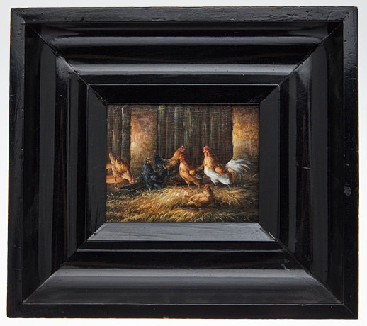 unknown artist, painting, chicken coop, 20th century. Art - Paintings ...