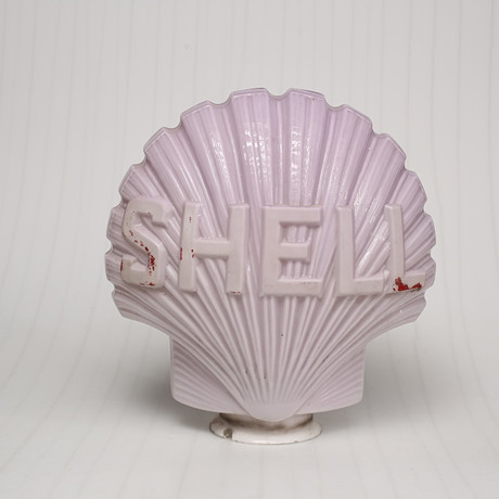 KUPA TILL BENSINPUMP, glas, Shell, Pukeberg, 1930-tal. Övrigt - Övrigt ...