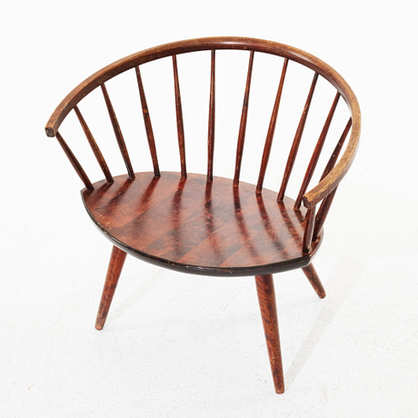 YNGVE EKSTRÖM. Stol, "Arka", mörkbetsat trä, 1900-talets senare hälft ...