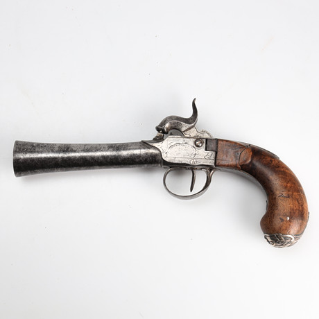 POCKET PISTOL, percussion lock pistol, trombone pipe. Weapons ...