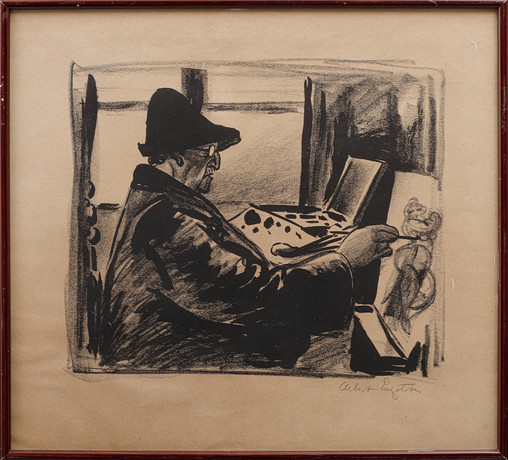 ALBERT ENGSTRÖM. “Xylograph painted”, lithographic print, signed. Art ...