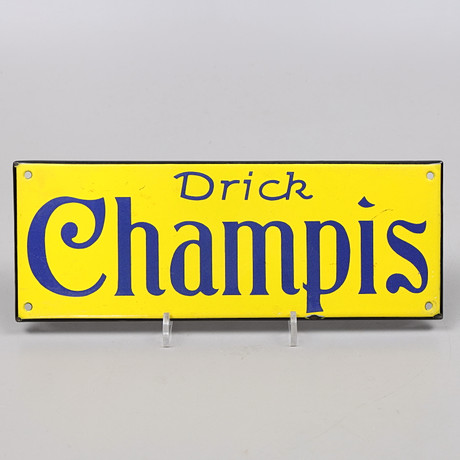 EMALJSKYLT, "Drick Champis", 1900-talets första hälft. Övrigt - Övrigt ...