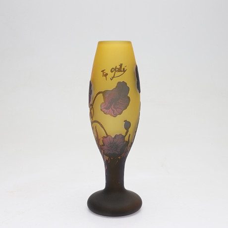 EMILE GALLÉ. After. A glass vase, marked Tip Gallé. Glass - Art glass ...