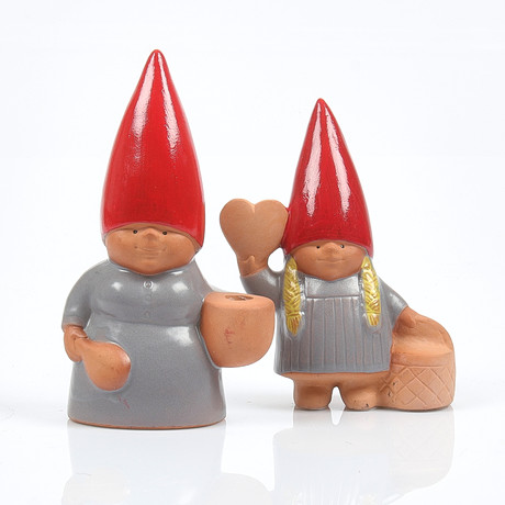 LISA LARSON. Figuriner/ljusstakar, tomtar, lergods. 1900-talets senare ...