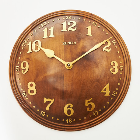 VÄGGUR, Zenith, sk. 18 dygns klocka, mahogny, 1957. Klockor & Ur ...