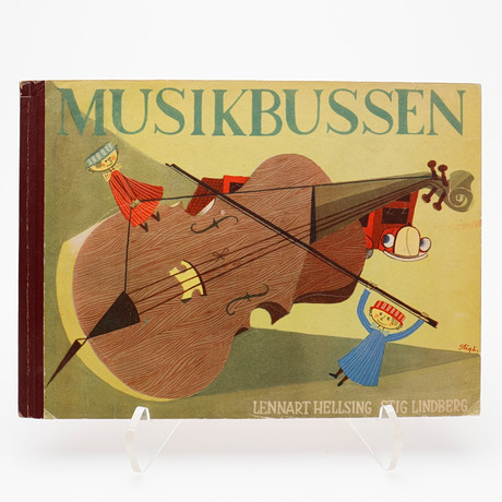 BARNBOK. LENNART HELLSINGS OCH STIG LINDBERGS MUSIKBUSSEN 1948. Böcker ...