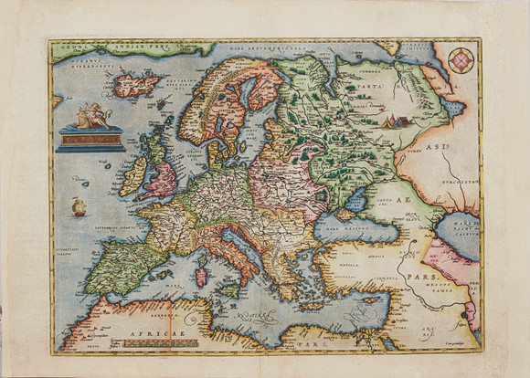 MAP OF EUROPE, ORTELIUS 1788. Böcker, Kartor & Handskrifter - Kartor ...