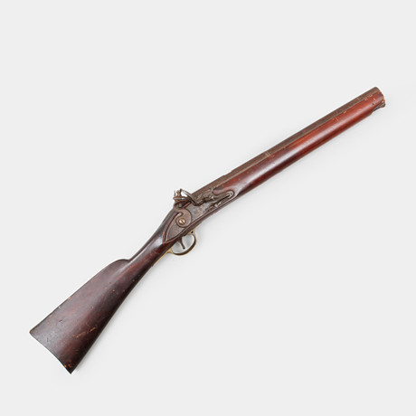 A 19th century flintlock rifle. Weapons & Militaria - Guns & Rifles ...