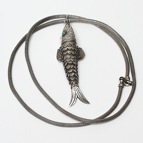 PENDANT with CHAIN, silver, troll Mexico. Jewellery & Gemstones ...