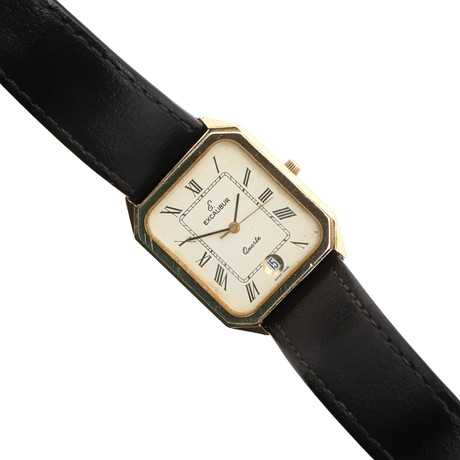 A GENTLEMANS 9CT GOLD QUARTZ WRISTWATCH BY EXCALIBUR. Clocks & Watches ...