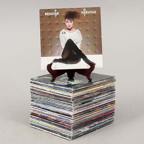 LP-SKIVOR, 80 st, pop/rock, svenskt/utländskt, 1970/80-tal. Övrigt ...