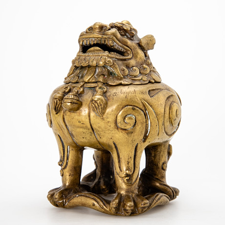 Luduan shaped incense burner, China, Qing Dynasty, 19th century ...