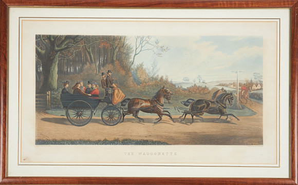 FÄRGETSNING, 1800-tal, efter Inglis Sheldon-Williams, "The Wagonette ...
