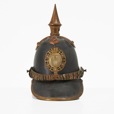 KASK, svensk, m/1845, för manskap vid infanteriet. Vapen & Militaria ...