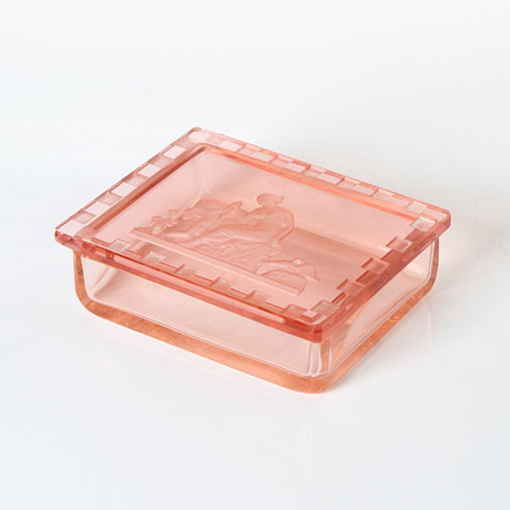 LOCKASK, PRESSGLAS. Glas - Bruksglas - Auctionet