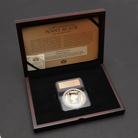 AN ELIZABETH II ISLE OF MAN TEN POUND PENNY BLACK SILVER COIN. 2020 ...