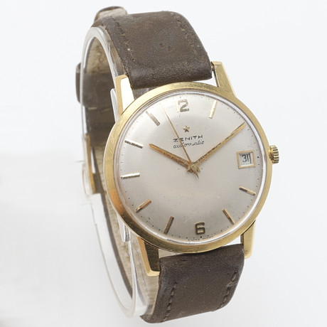 HERRARMBANDSUR, 18K guld, Zenith automatic. Klockor & Ur - Armbandsur ...