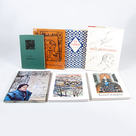 BOOKS. 7 pieces, Bengt Olson, Mona Huss Wallin, Lena Cronqvist, Eric ...