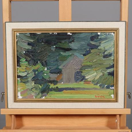 BENGT CRANTZ. OIL ON PANEL, “Afton”, signed. Art - Paintings - Auctionet