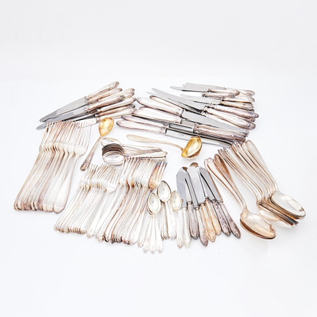 BESTICKSERVIS, 117 dlr, "Vasa", silver, GAB, vikt ca 2772 g. Silver ...