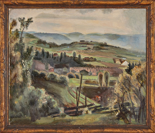 MAGNHILD HAAVARDSHOLM. "Fra Hadeland". Konst - Måleri - Auctionet