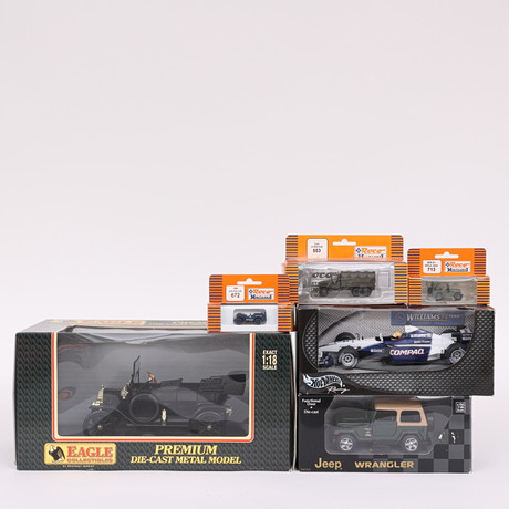 MODELLBILAR, 6 st, Roco Minitanks, NewRay, HotWheels, Eagle Collections ...