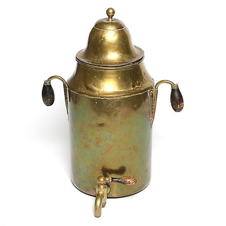 WATER CONTAINER, brass, 19th/20th century. Silver & Metals - Pewter ...