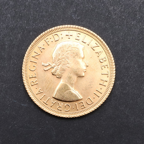 AN ELIZABETH II SOVEREIGN. 1968. Coins, Medals & Stamps - Coins - Auctionet