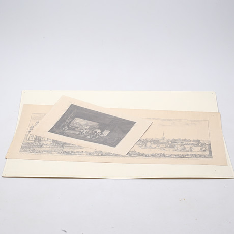 GRAFISKA BLAD, 2 st, efter Johan Fredrik Martin och Dahlberg. Konst ...