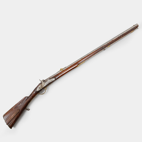 A 19th century slingshot rifle for hunting. Weapons & Militaria - Guns ...