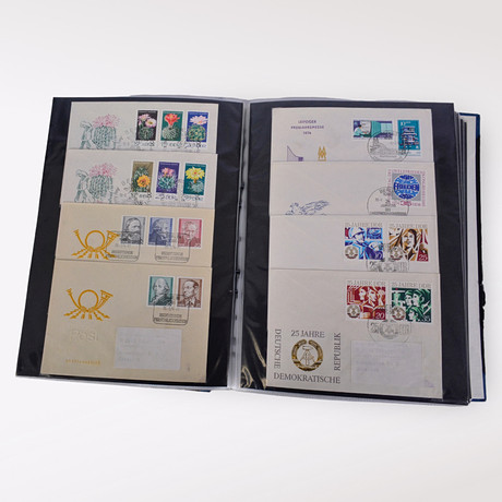 FIRST DAY LETTER, 1 album, East Germany and the GDR. Coins, Medals ...