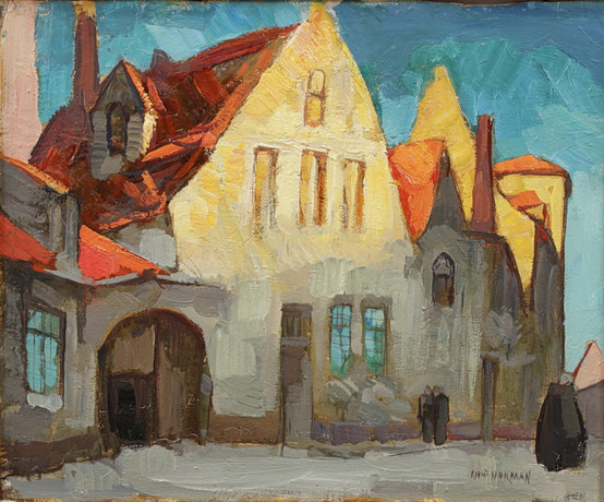 KNUT NORMAN. Southern motif, oil on panel, signed. Art - Paintings ...