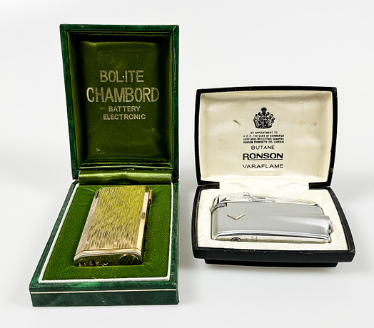 Two Ronson lighters, Varaflame, and Bolite Chambord, England, second ...