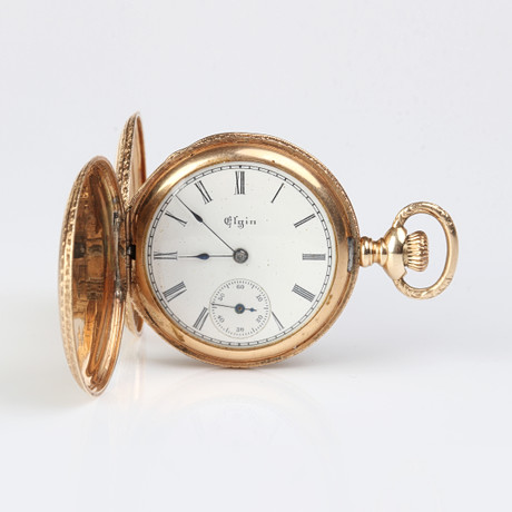 ELGIN, FICKUR, 14k guld. Klockor & Ur - Fickur & Stoppur - Auctionet