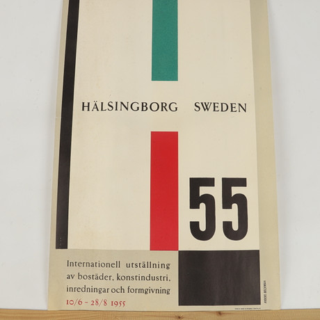 AFFISCH, H 55 utställningen Helsingborg, Anders Beckman. Konst - Övrigt ...