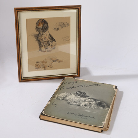 LUCY DAWSON, DOGS GROV OCH SMIDIG BOK COLLINS LONDON 1937 OCH EN LUCY ...