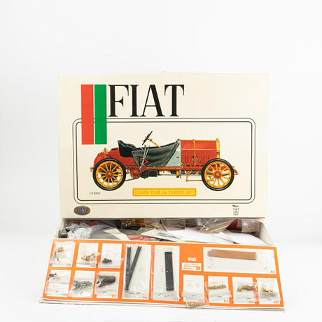 BILMODELL, 1907s års Fiat, i skala 1:8, Pocher d'Italia, sannolikt 1980 ...