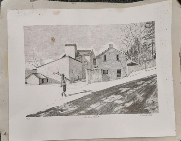 UNFRAMED LIMITED EDITION PENCIL DRAWING. Art - Drawings - Auctionet