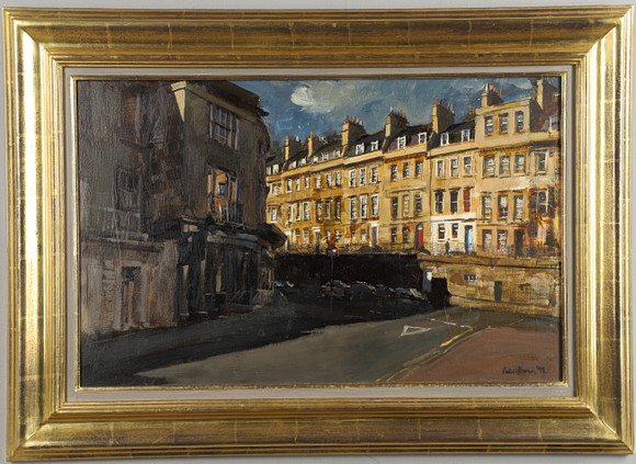 PETER BROWN (B.1967). WALCOT PARADE FROM CLEVELAND PLACE, BATH. Art ...