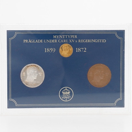 COIN TYPES MINTED DURING THE REIGN OF CARL XV. Coins, Medals & Stamps ...