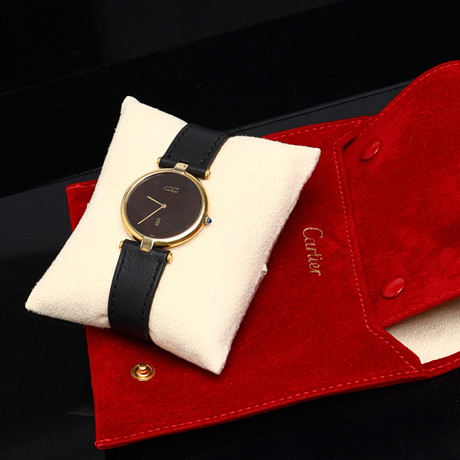MUST DE CARTIER, quartz wristwatch, cal. 81, gilt silver, 1980s/1990s ...