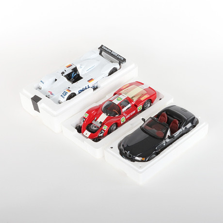 SAMLARBILAR, 3 st, BMW & Porsche, bl a Paul´s Model Art Minichamps ...