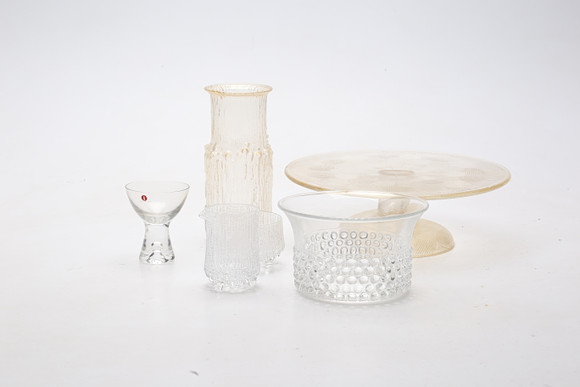 A set of 16 glass objects, Arabia and Iittala, Finland. Glass - Utility ...