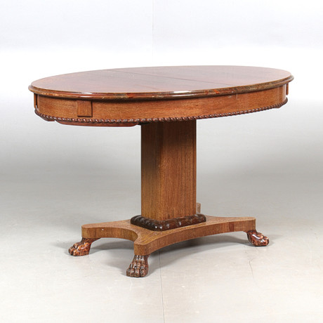 A Karl Johan-style pedestal table. 19/19th century. Furniture - Tables ...