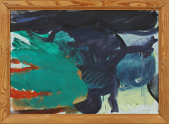OLLE LANGERT. Composition, oil on canvas, signed. Art - Paintings ...