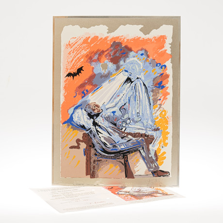 SALVADOR DALI. Färgserigrafi, 'The Dentist' från den 11-delade ...