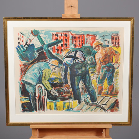 ALBIN AMELIN. LITOGRAFI, signerad och numrerad 66/360. Konst - Grafik ...